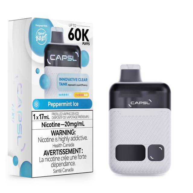 CAPSL AFX17 60K Peppermint Ice Disposable Vape Canada – Wii Vape